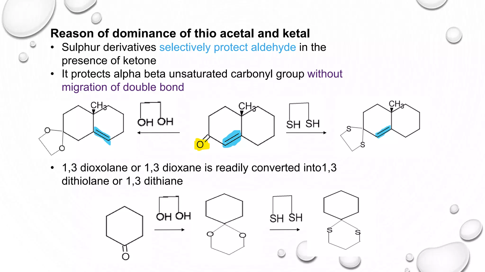 Protection of carbonyl and carboxyl group | PPTX