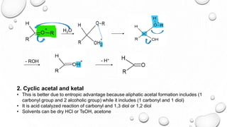 Protection of carbonyl and carboxyl group | PPTX