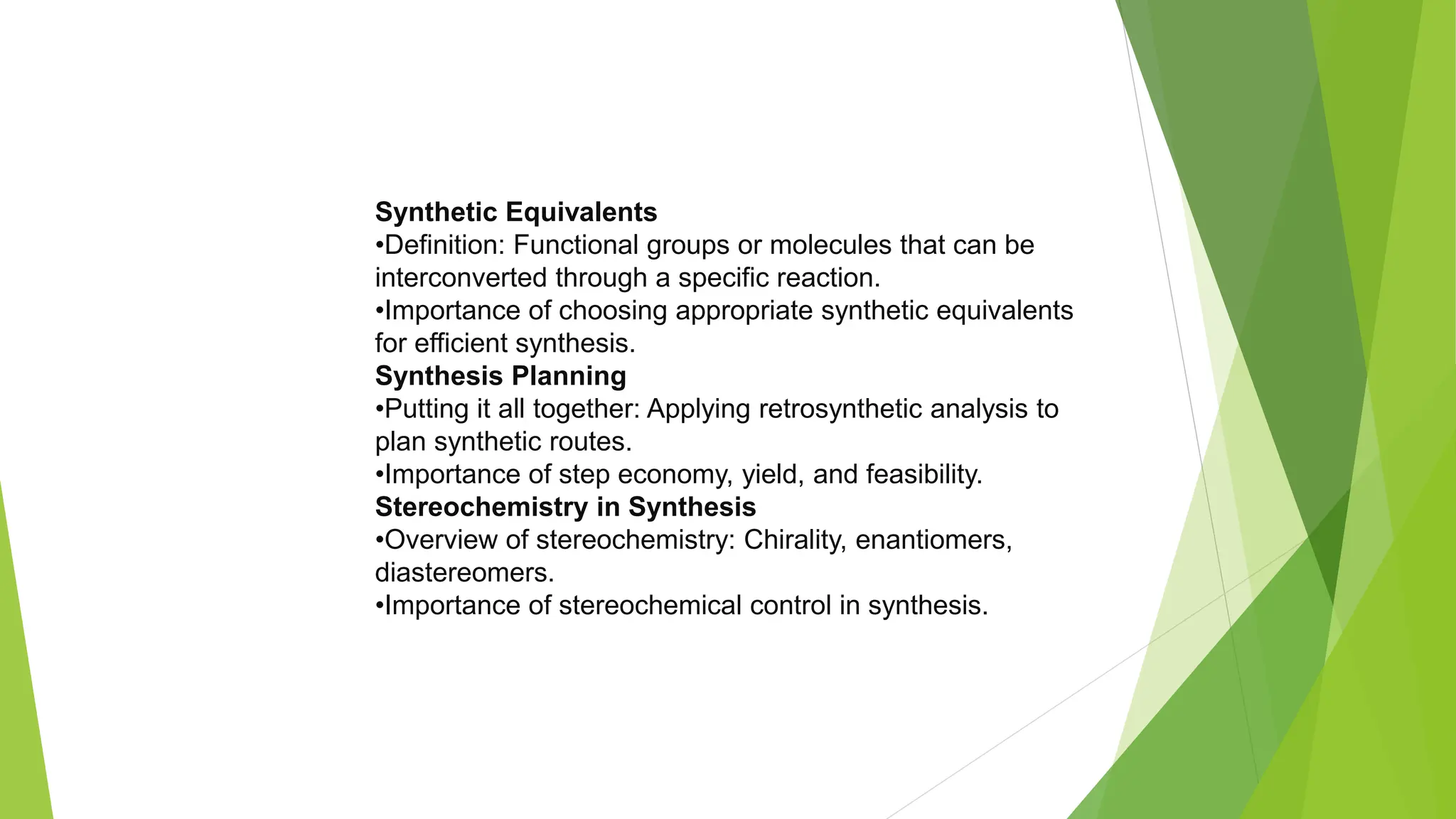 Organic Synthesis and Retro-synthesis.pptx