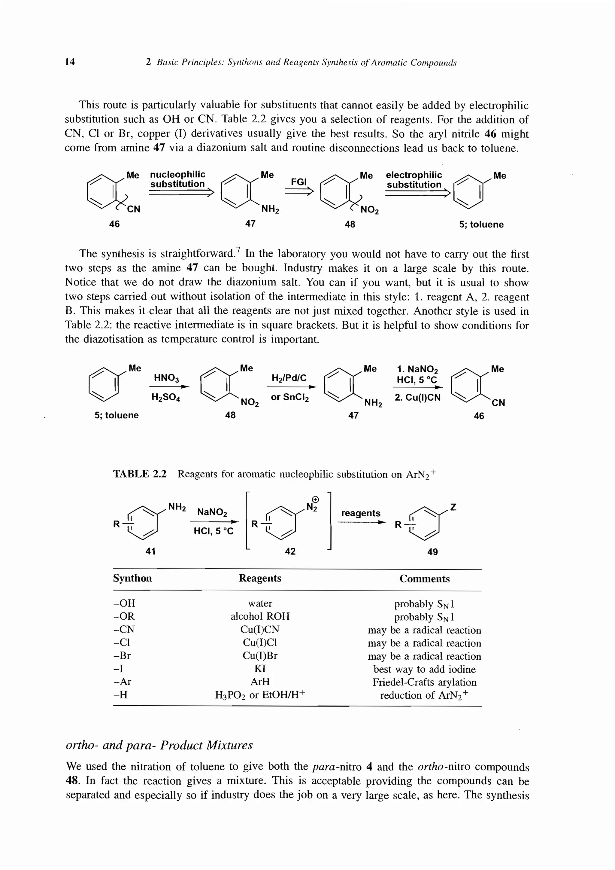 Organic synthesis the disconnection approach by stuart warren | PDF