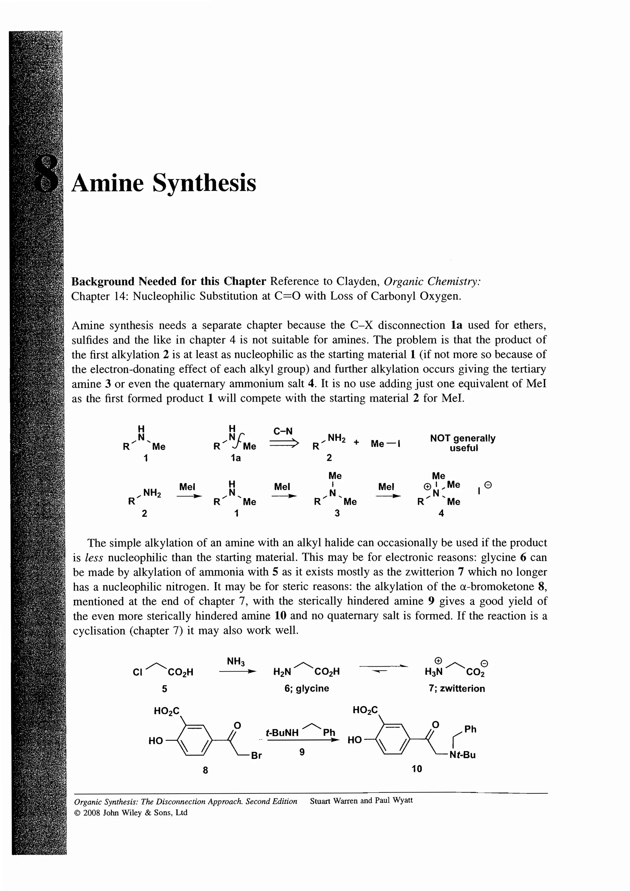 Organic synthesis the disconnection approach by stuart warren | PDF