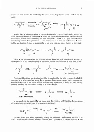 Organic synthesis the disconnection approach by stuart warren | PDF