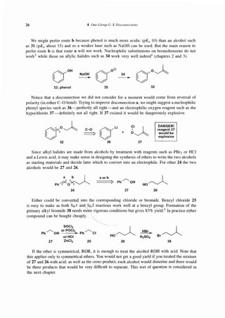 Organic synthesis the disconnection approach by stuart warren | PDF