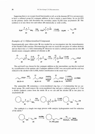Organic synthesis the disconnection approach by stuart warren | PDF