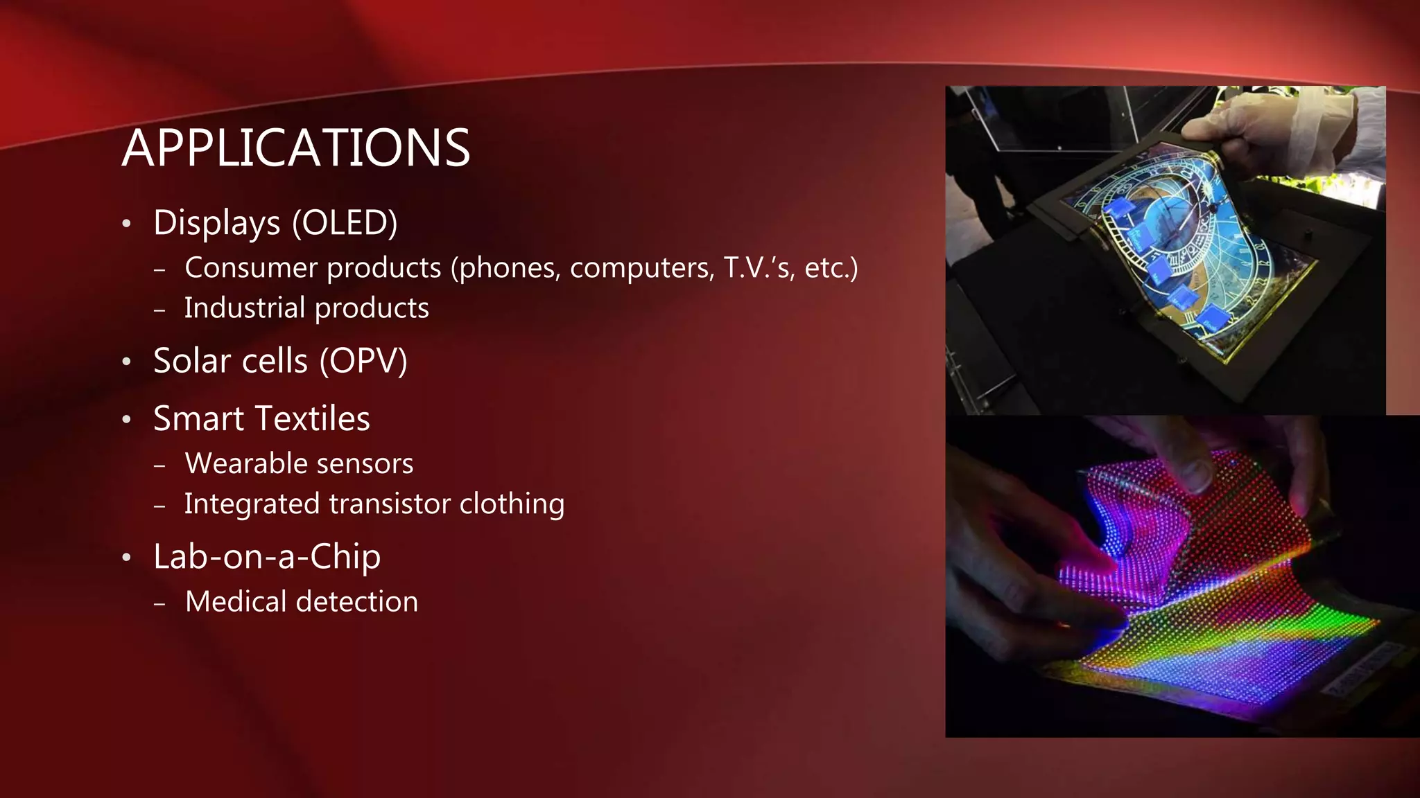 Organic transistors presentation for Graduate Course. | PPTX