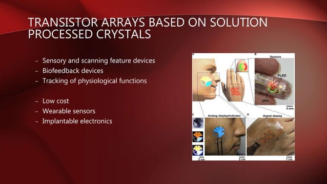 Organic transistors presentation for Graduate Course. | PPTX