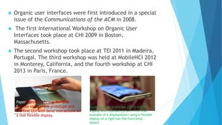 Organic User Interface | PPTX