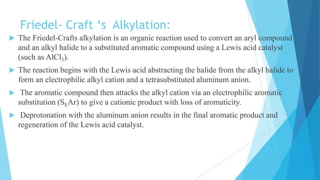 FRIEDEL CRAFT REACTIONS | PPTX