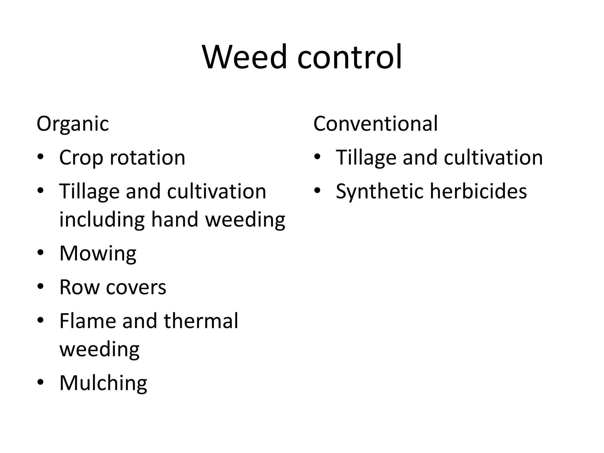 Organic vs conventional agriculture | PPTX