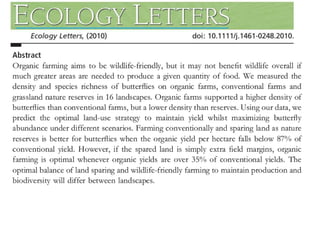 Organic vs conventional agriculture | PPTX