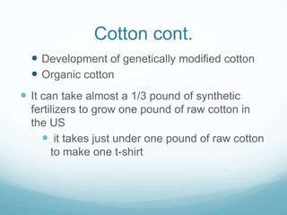 Organic vs non organic fabric- rachel summerlin | PPTX