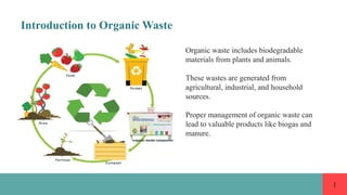 Organic Waste And Their Use For Production Of Biogas And Manures.pptx