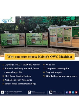 Organic Waste Compost Machine From Kelvin Water Technologies.pdf