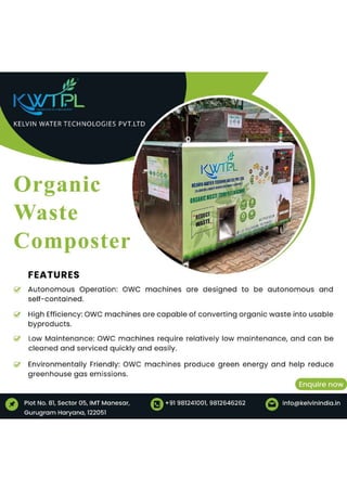 Organic Waste Compost Machine From Kelvin Water Technologies.pdf