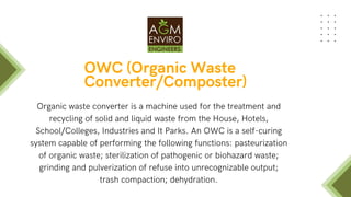 Organic Waste Converter Machine in India | PDF | Agriculture | Industries