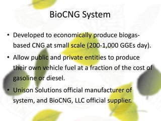 Organic Waste into CNG Vehicle Fuel | PPT