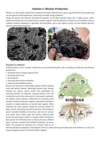 Organic Waste Recycling Plant and Biochar production | PDF