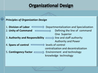 Organization Structure and Design | PPTX