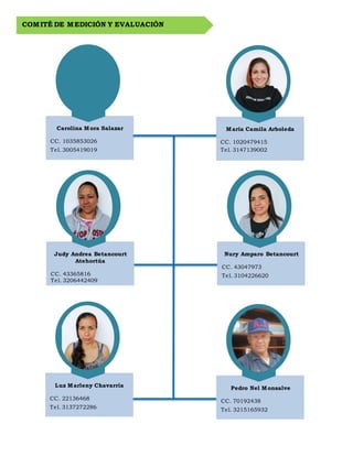 Organigrama comite de calidad | DOCX