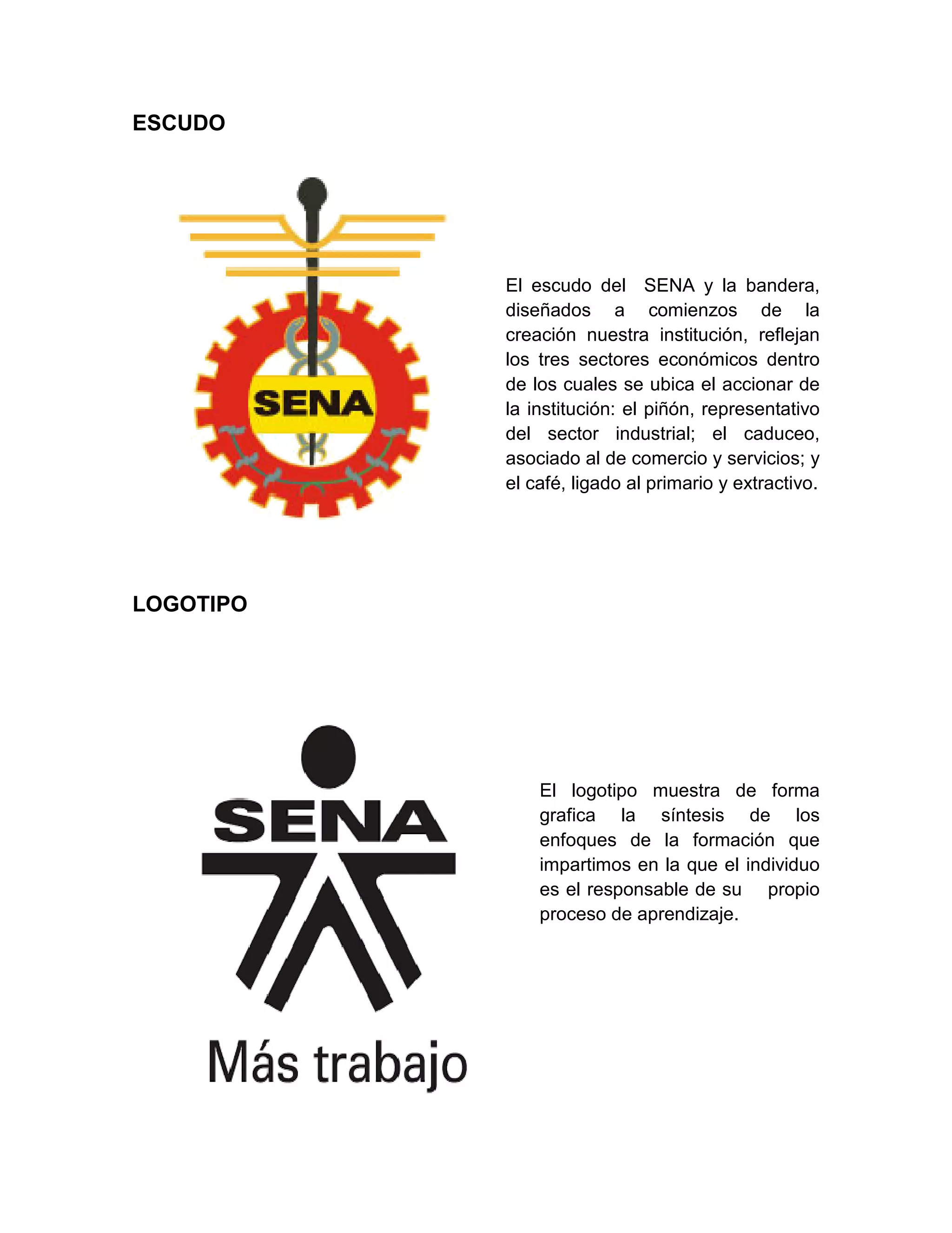 Organigrama del SENA, Misión, Visión, Escudo y Logotipo y Principios | PPT