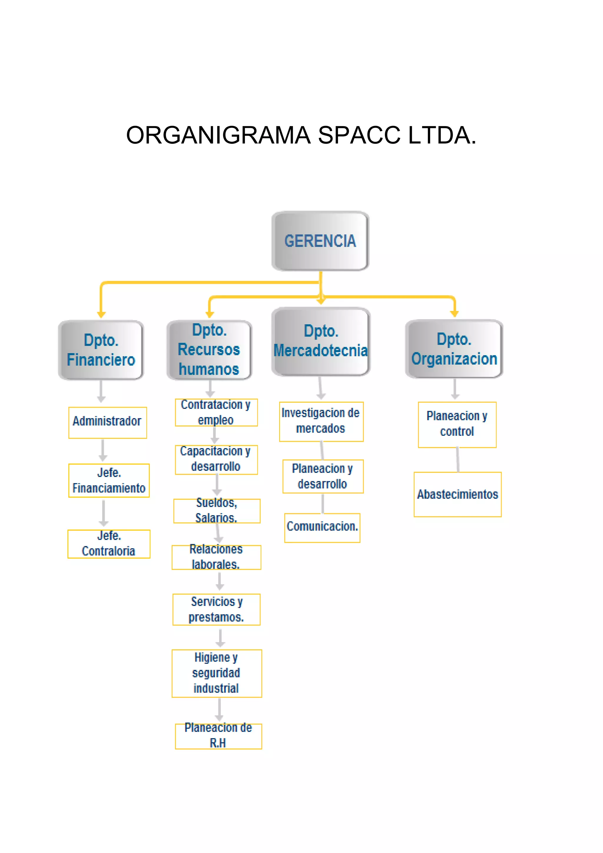 Organigrama spacc ltda | PDF