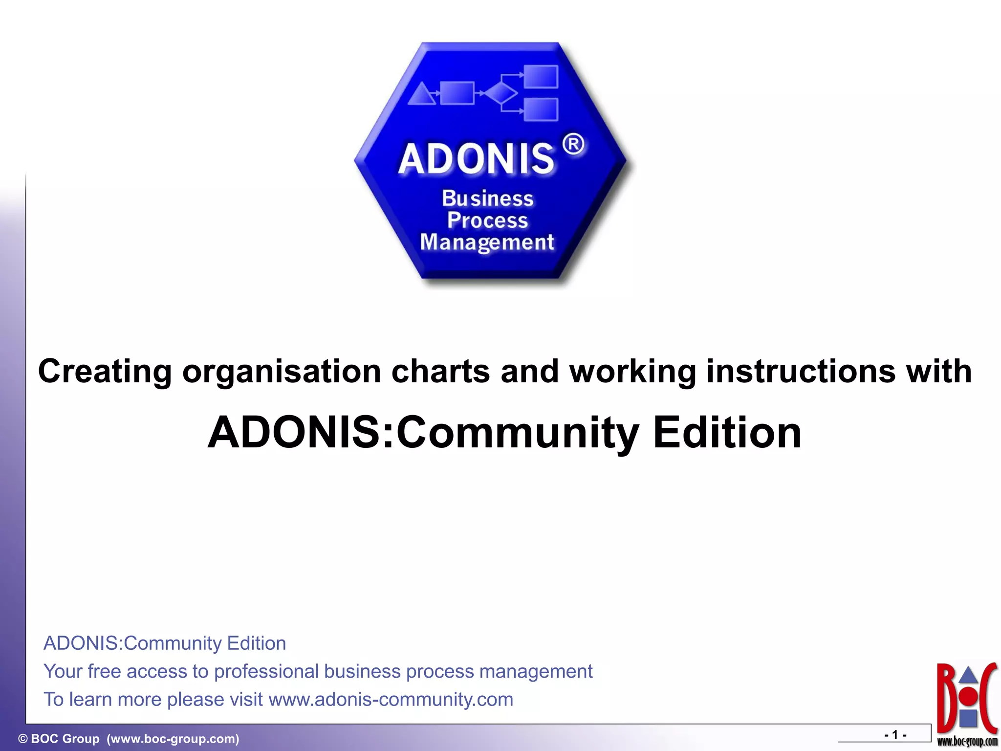 Creating organigrams with ADONIS:Community Edition | PDF | Web Design ...