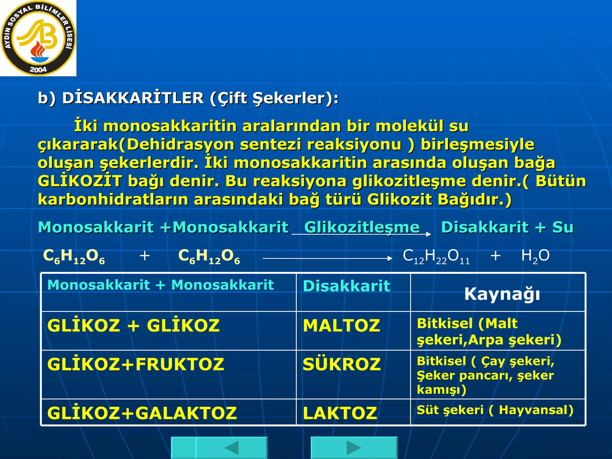 Organik BileşIkler Karbohidratlar | PPT