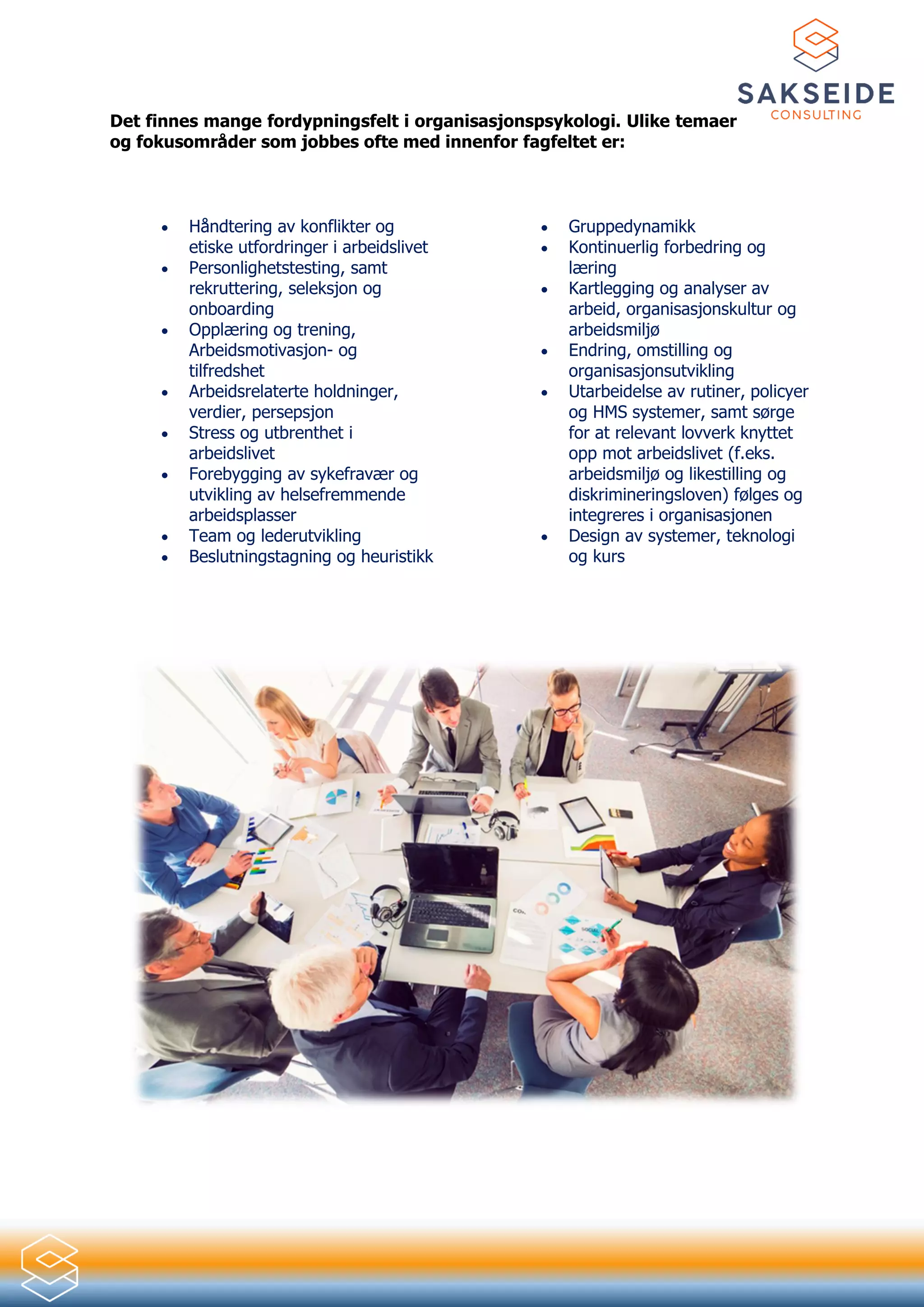 Informasjonshefte om Arbeids - og Organisasjonspsykologi | PDF