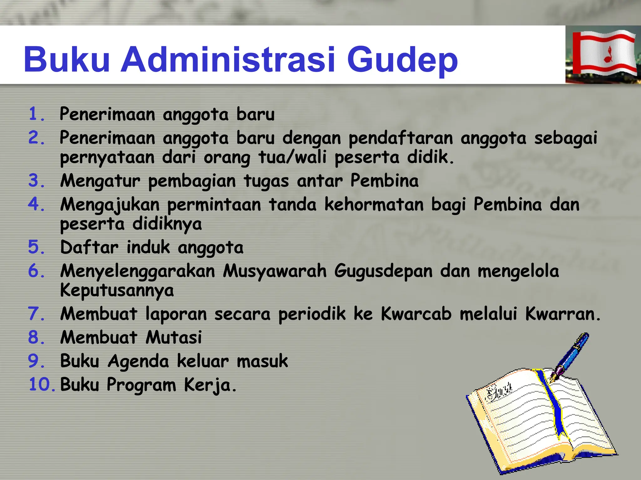 ORGANISASI-ADMINISTRASI GUDEP & SATUAN.ppt