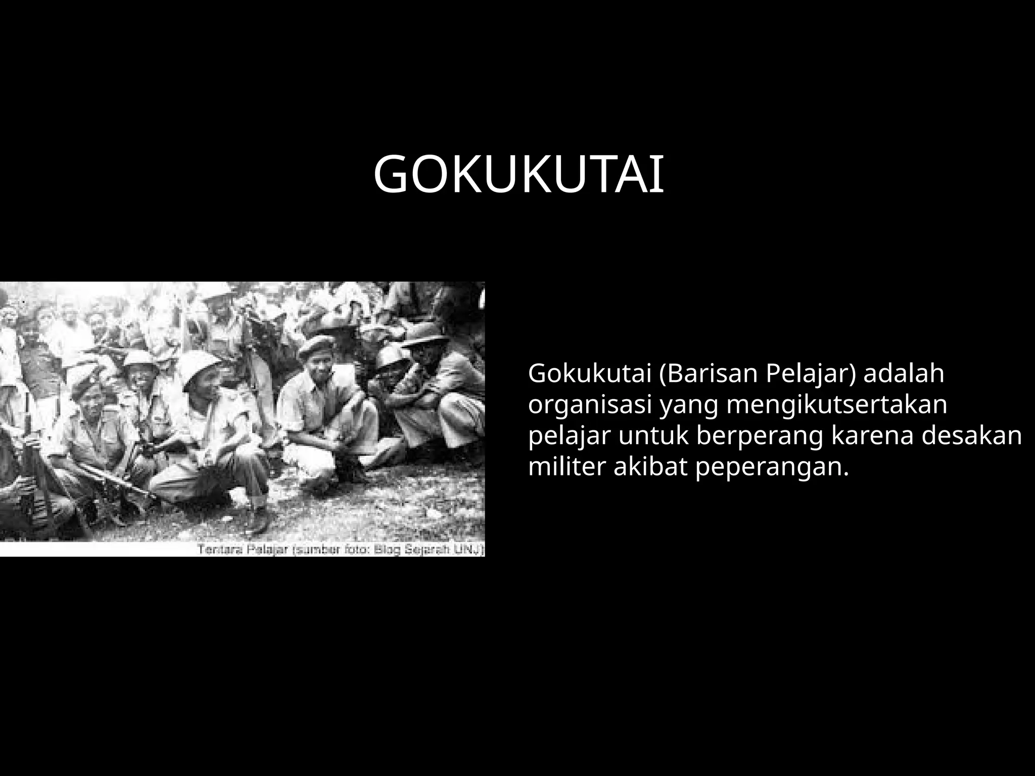 Organisasi Bentukan Jepang di Indonesia guna Perang | PPTX