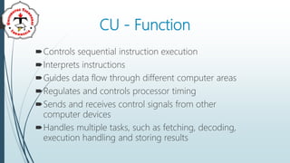Control Unit (CU) | PPT