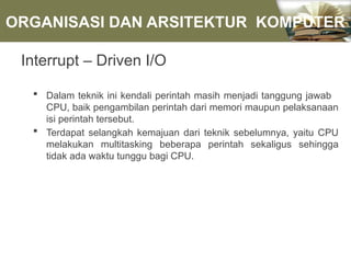 Input/Output - Organisasi dan Arsitektur Komputer.pptx