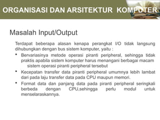 Input/Output - Organisasi dan Arsitektur Komputer.pptx