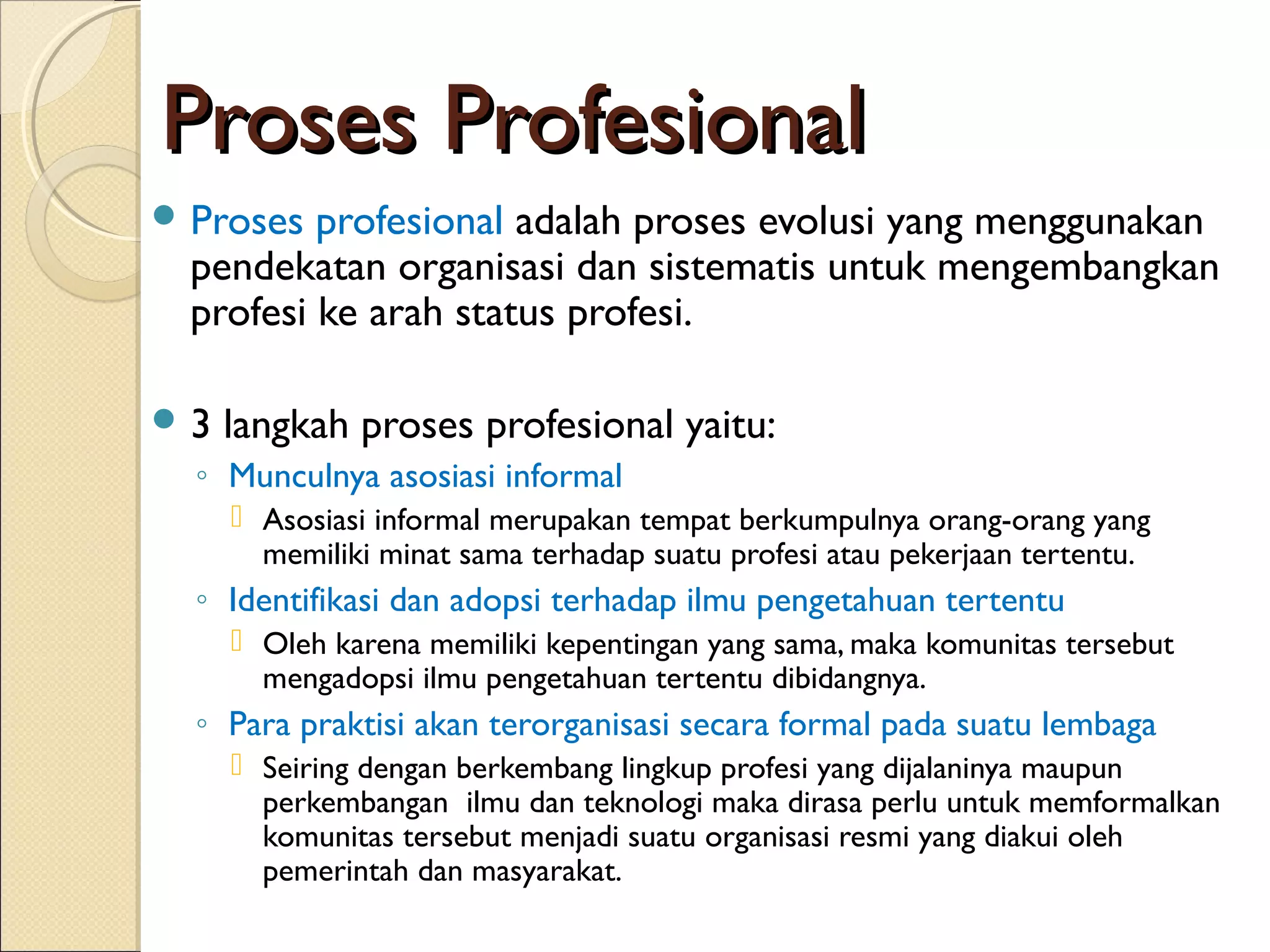 Organisasi dan Etika Profesi | PPT