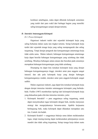 Organisasi dan Kelompok Kerja | DOCX