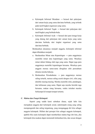 Organisasi dan Kelompok Kerja | DOCX