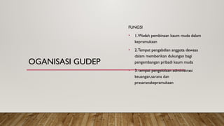 adminstrasi sesuai pedoman pramuka ORGANISASI GUGUS DEPAN DAN SATUAN.pptx