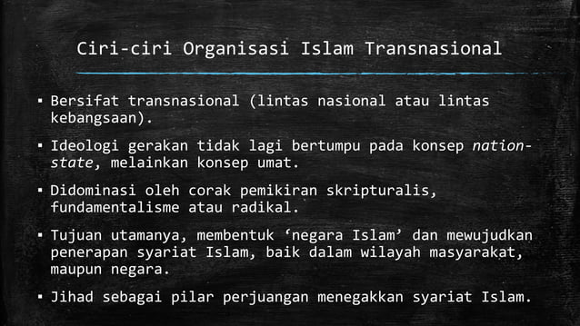 Organisasi islam transnasional | PPTX