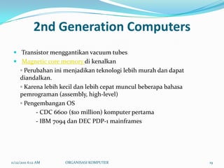 Organisasi komputer (1) | PPTX