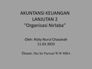 Organisasi nirlaba | PPTX