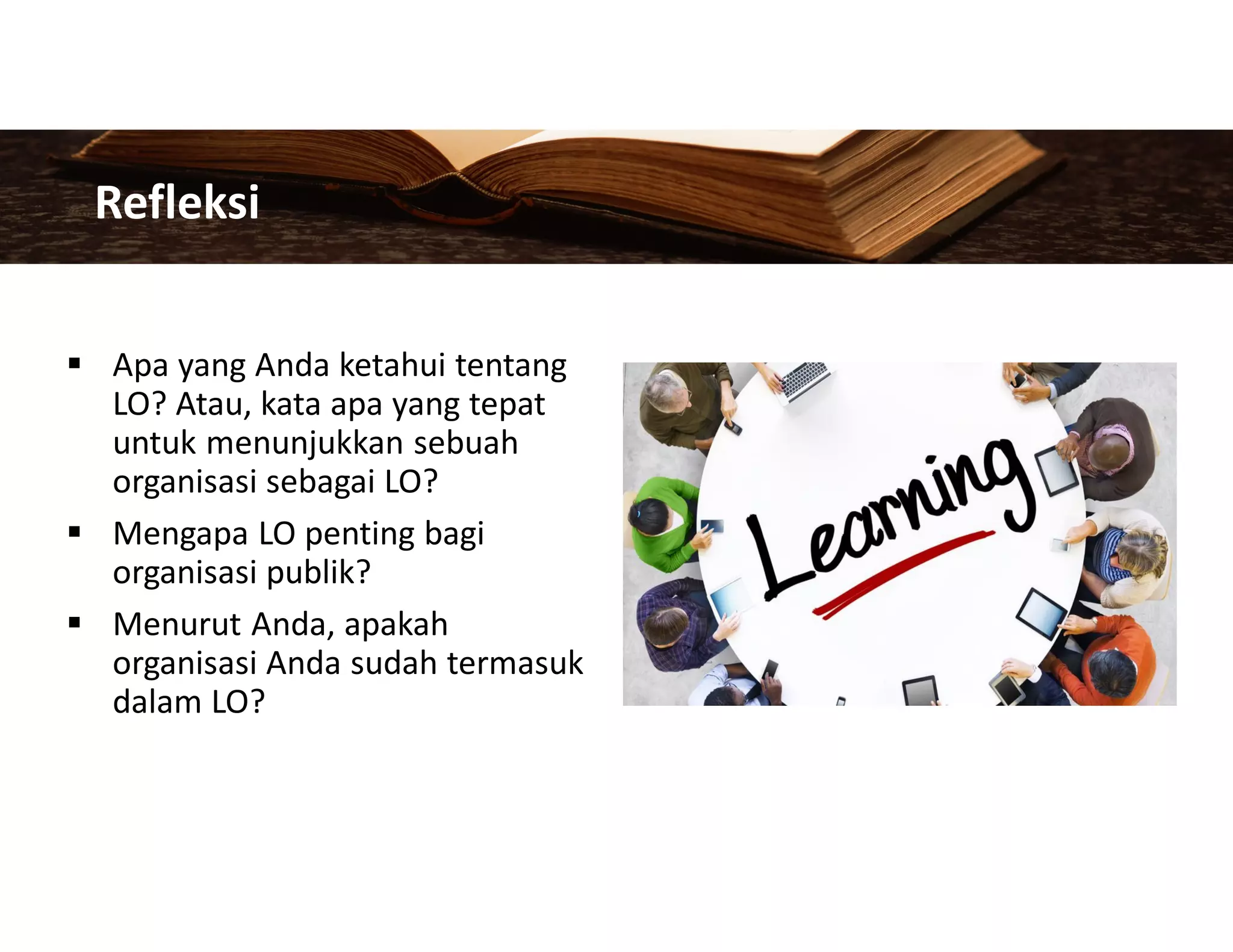 Organisasi Pembelajaran (Learning Organization) | PDF