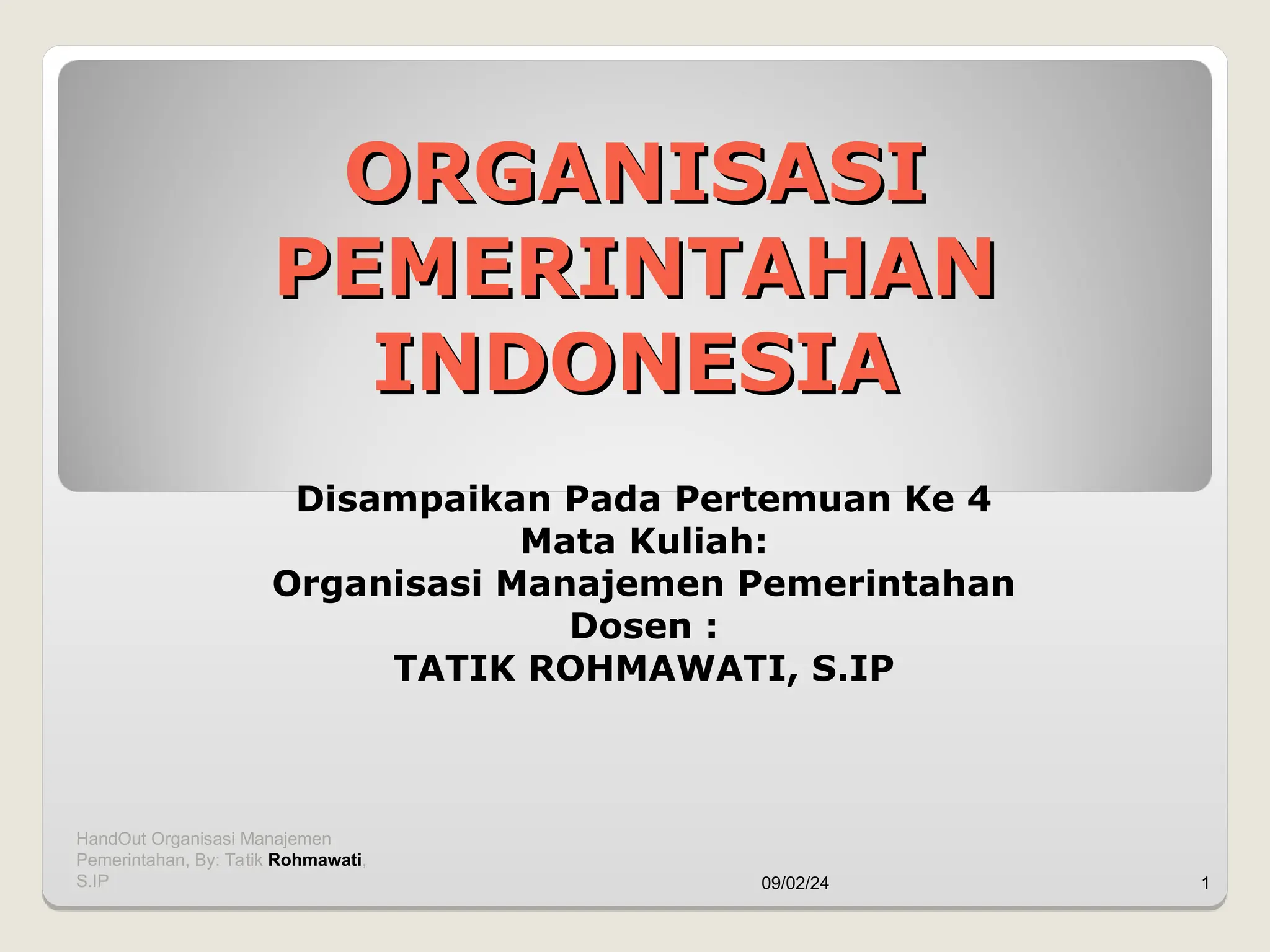 Struktur Organisasi Pemerintahan Pusat dan Struktur Organisasi ...
