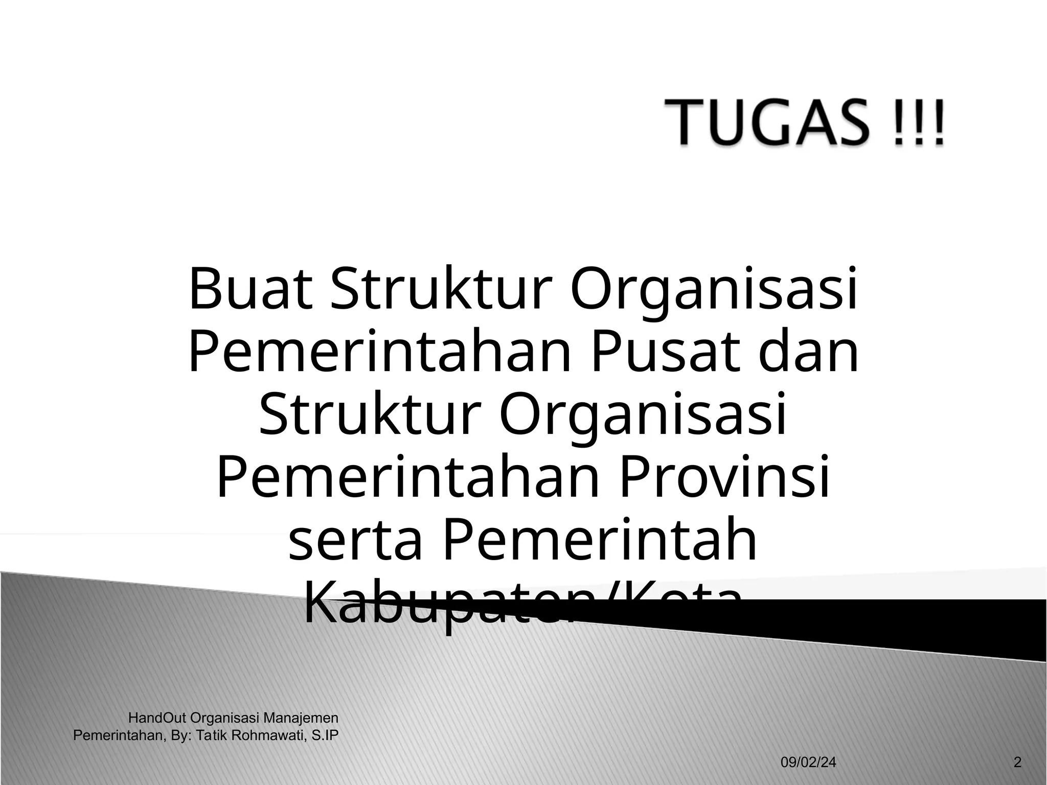 Struktur Organisasi Pemerintahan Pusat dan Struktur Organisasi ...