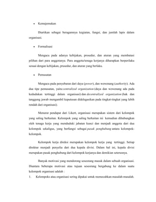 Organisasi Dan Kelompok Kerja | PDF