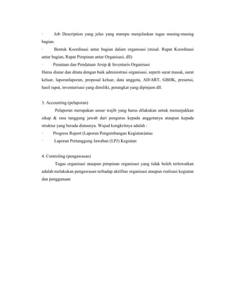 Organisasi Dan Kelompok Kerja | PDF