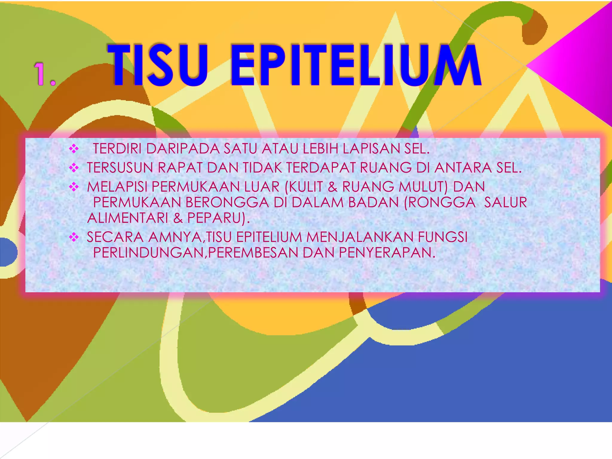 Organisasi sel tisu (farah) | PPTX
