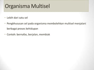 2.3 Organisasi Sel | PPTX