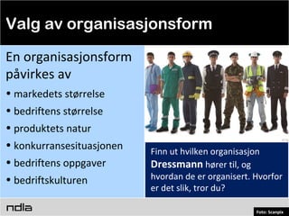 Organisasjonsoppbygging | PPT