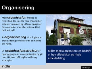 Organisasjonsoppbygging | PPT