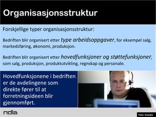 Organisasjonsoppbygging | PPT